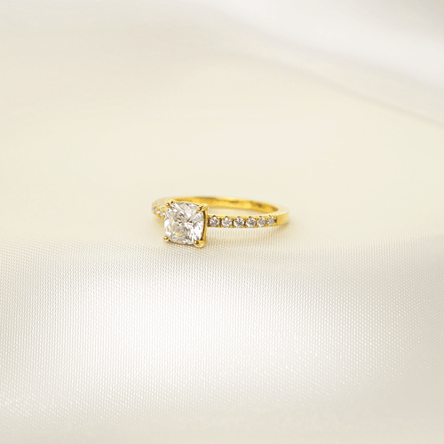 Cushion Pavé Ring