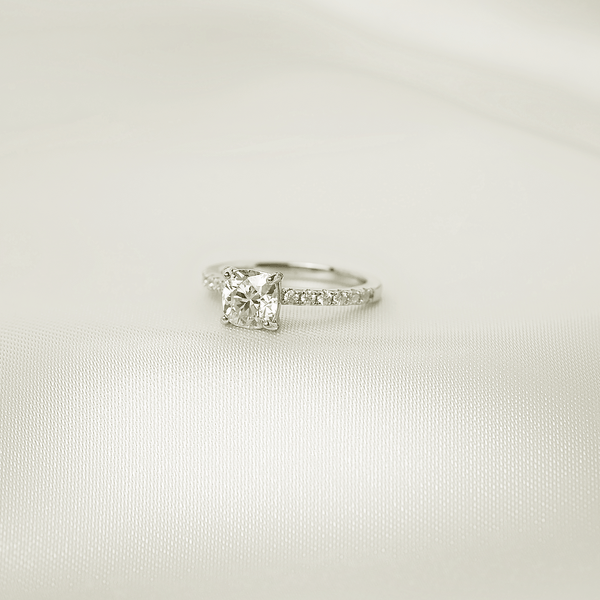 Cushion Pavé Ring