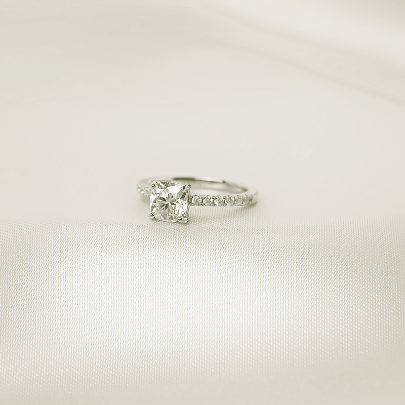 Cushion Pavé Ring