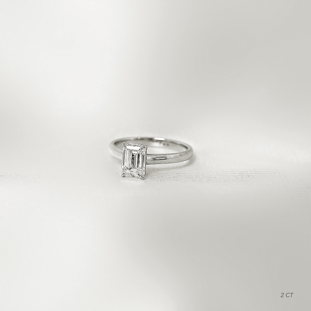 Emerald Solitaire Ring