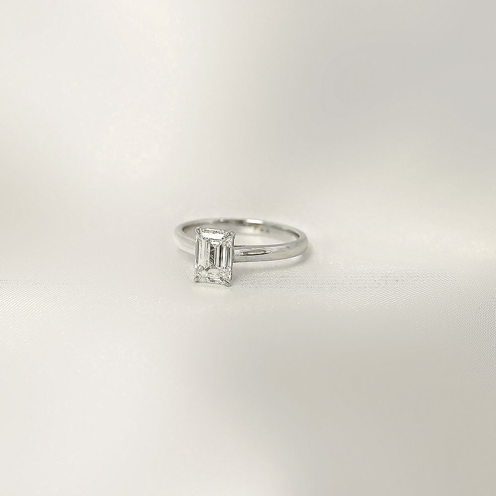 Emerald Solitaire Ring