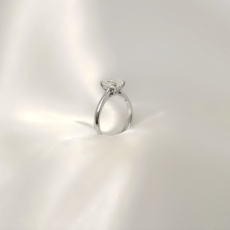 Emerald Solitaire Ring