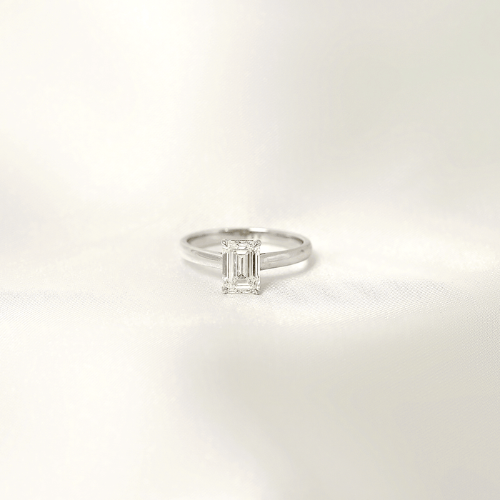 Emerald Solitaire Ring