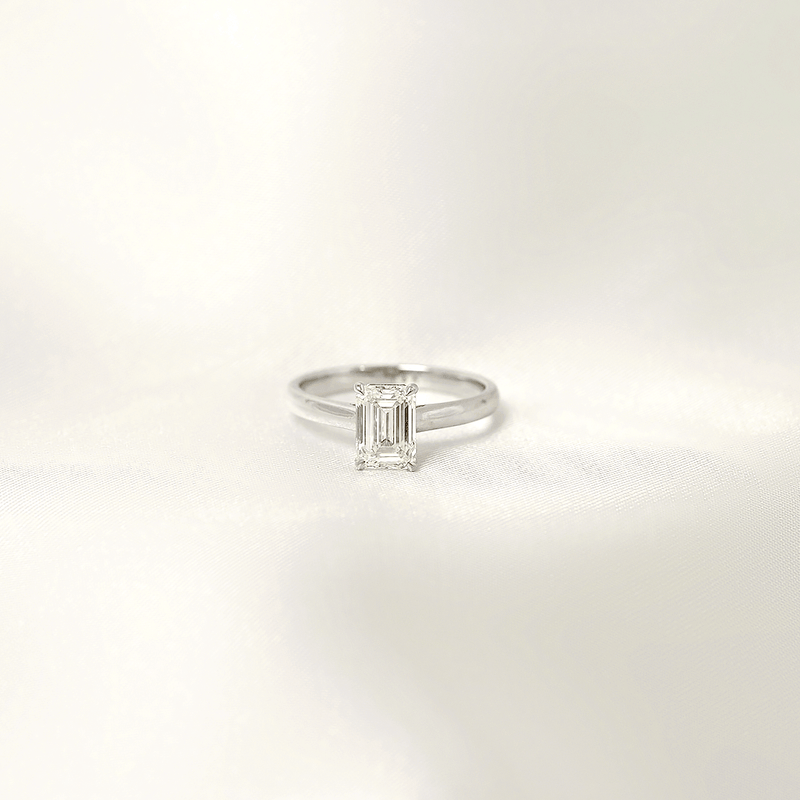 Emerald Solitaire Ring