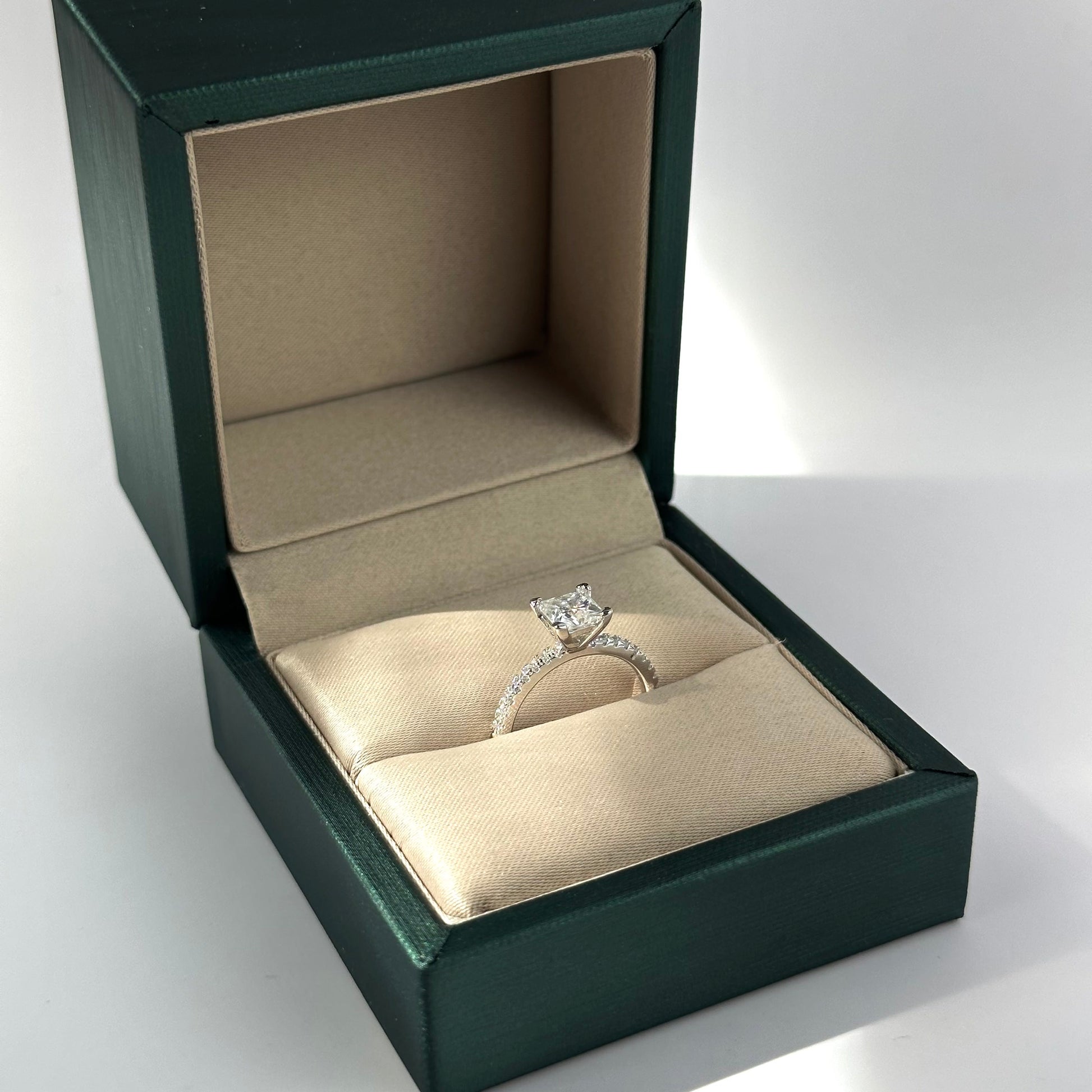 Princess Pavé Setting Ring – Pristine Paradigm