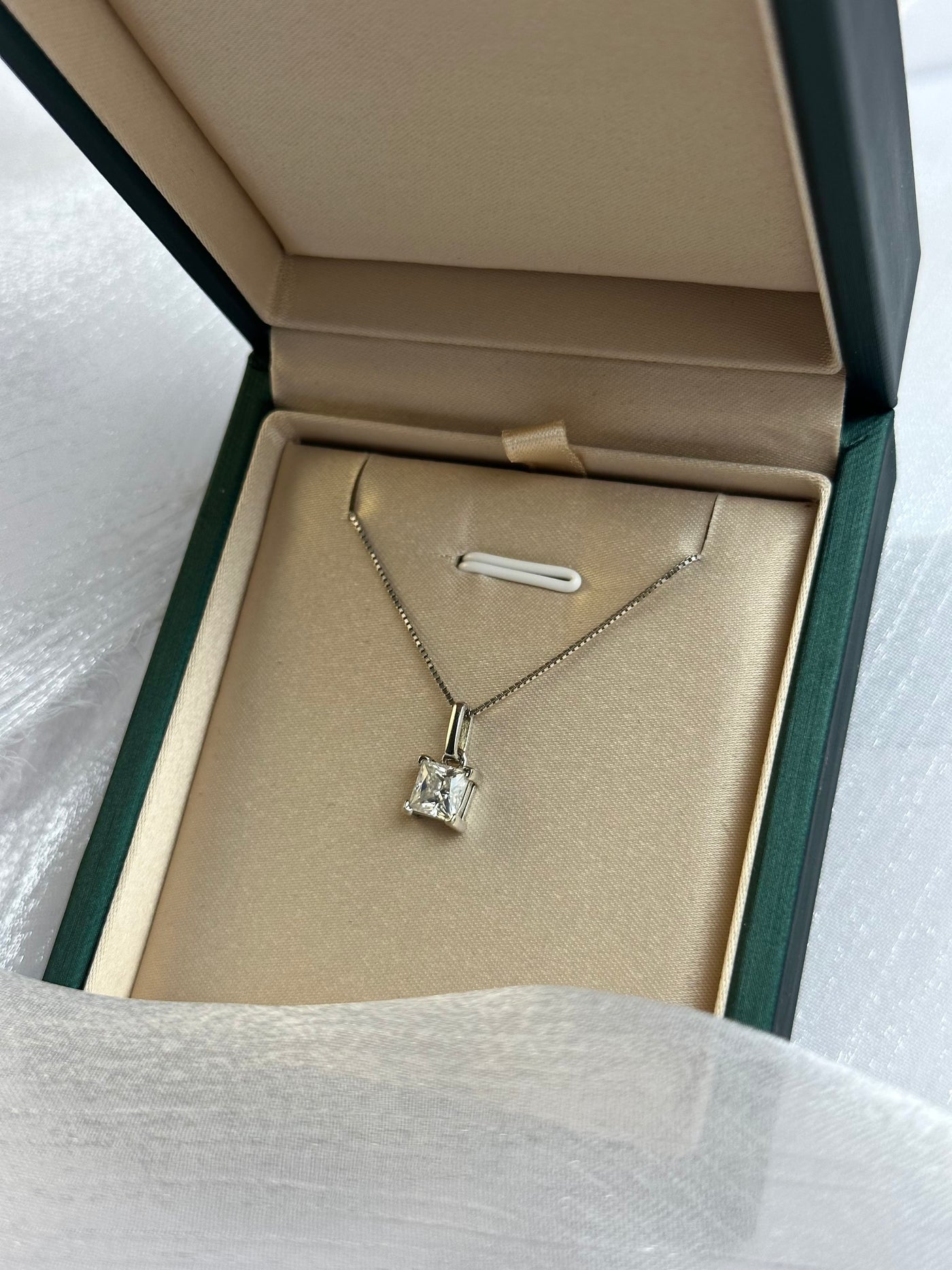 Aurora Princess Cut Necklace