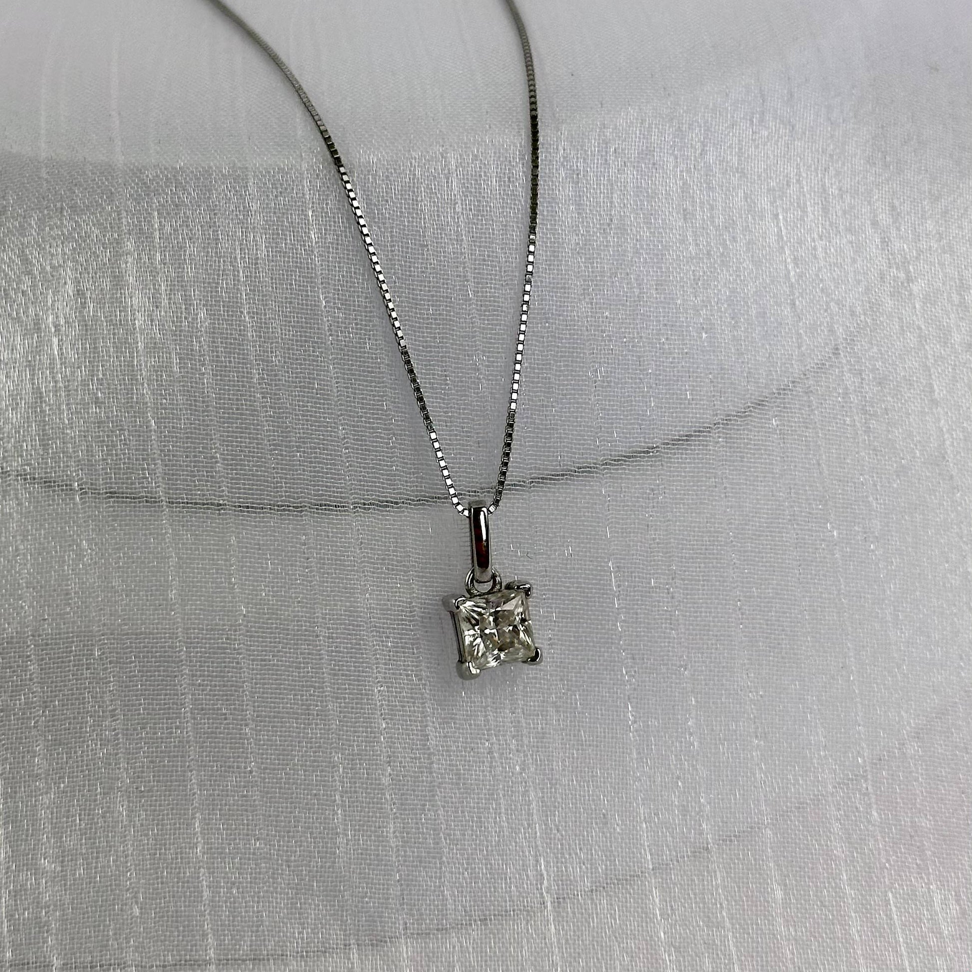 Aurora Princess Cut Necklace – Pristine Paradigm